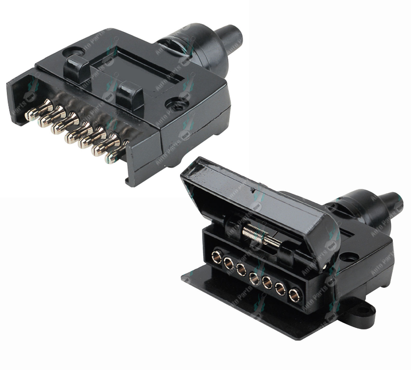 7 Way Trailer Plug 7 Pin Round Trailer Connector Dazakoot And Socket ...